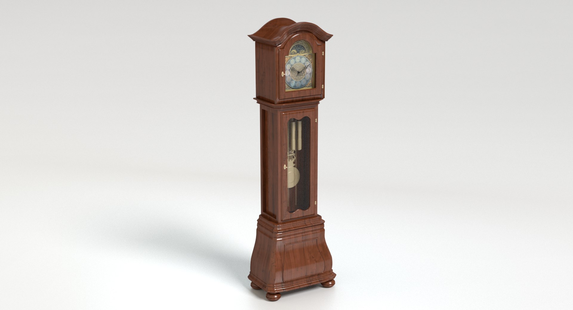 3d Grandfather Clock Model