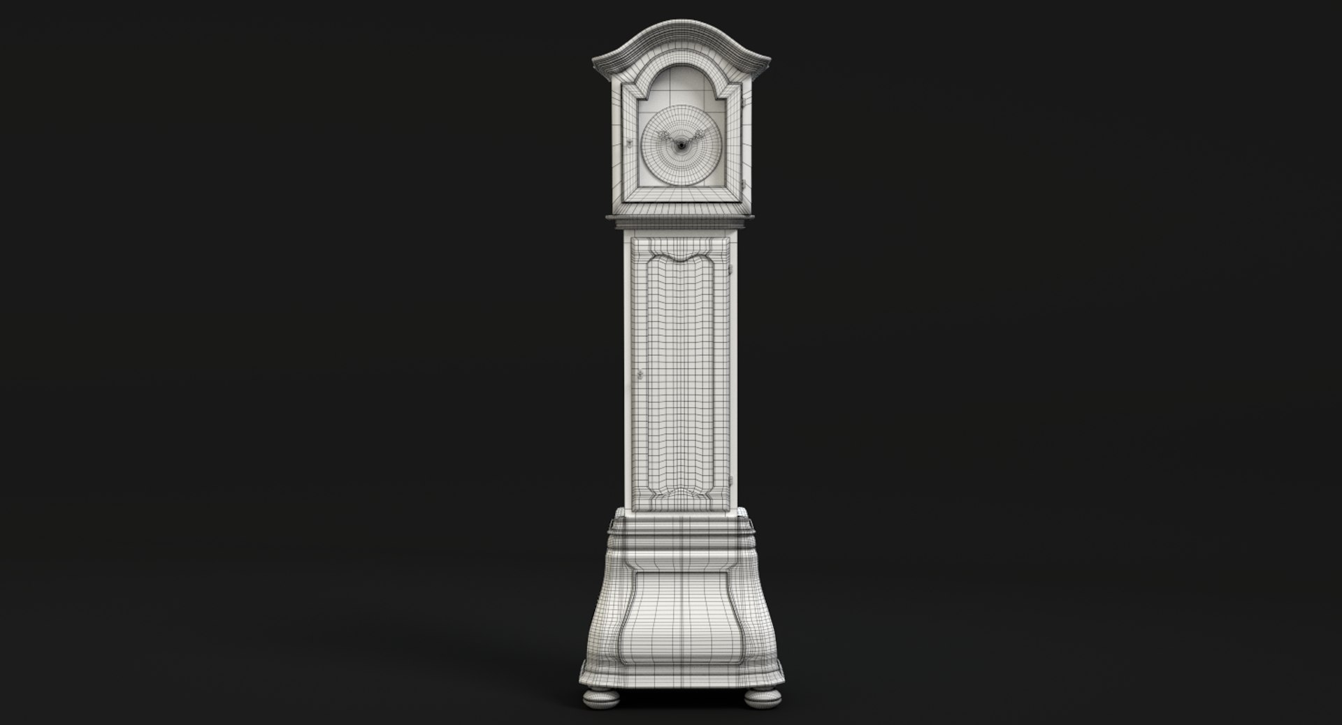3d Grandfather Clock Model