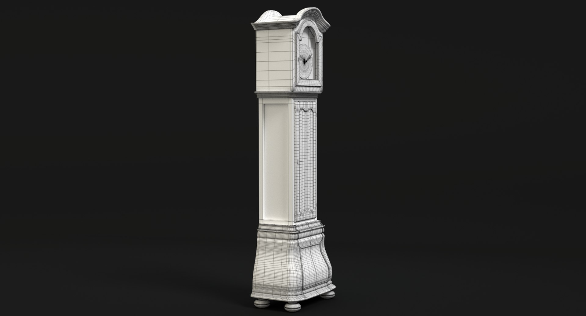 3d Grandfather Clock Model