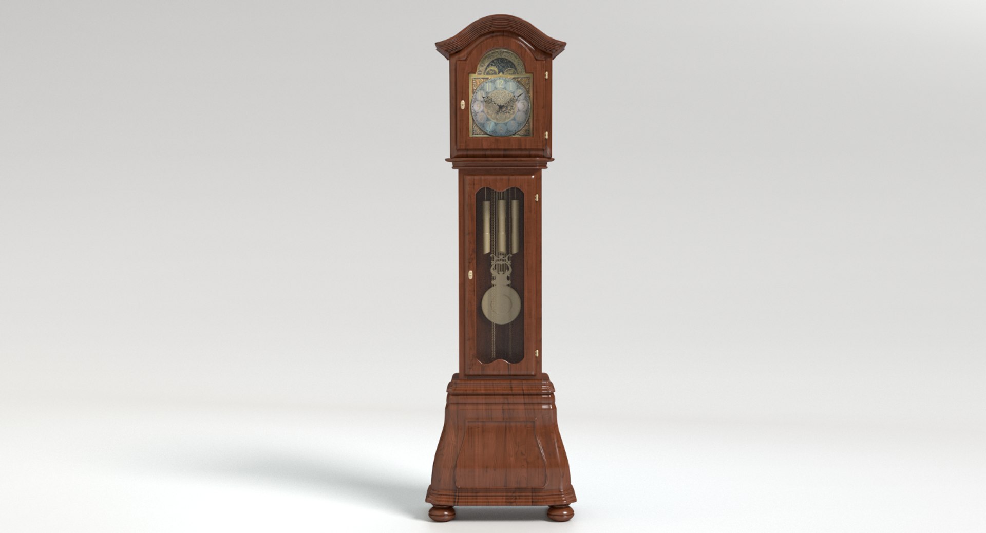 3d Grandfather Clock Model