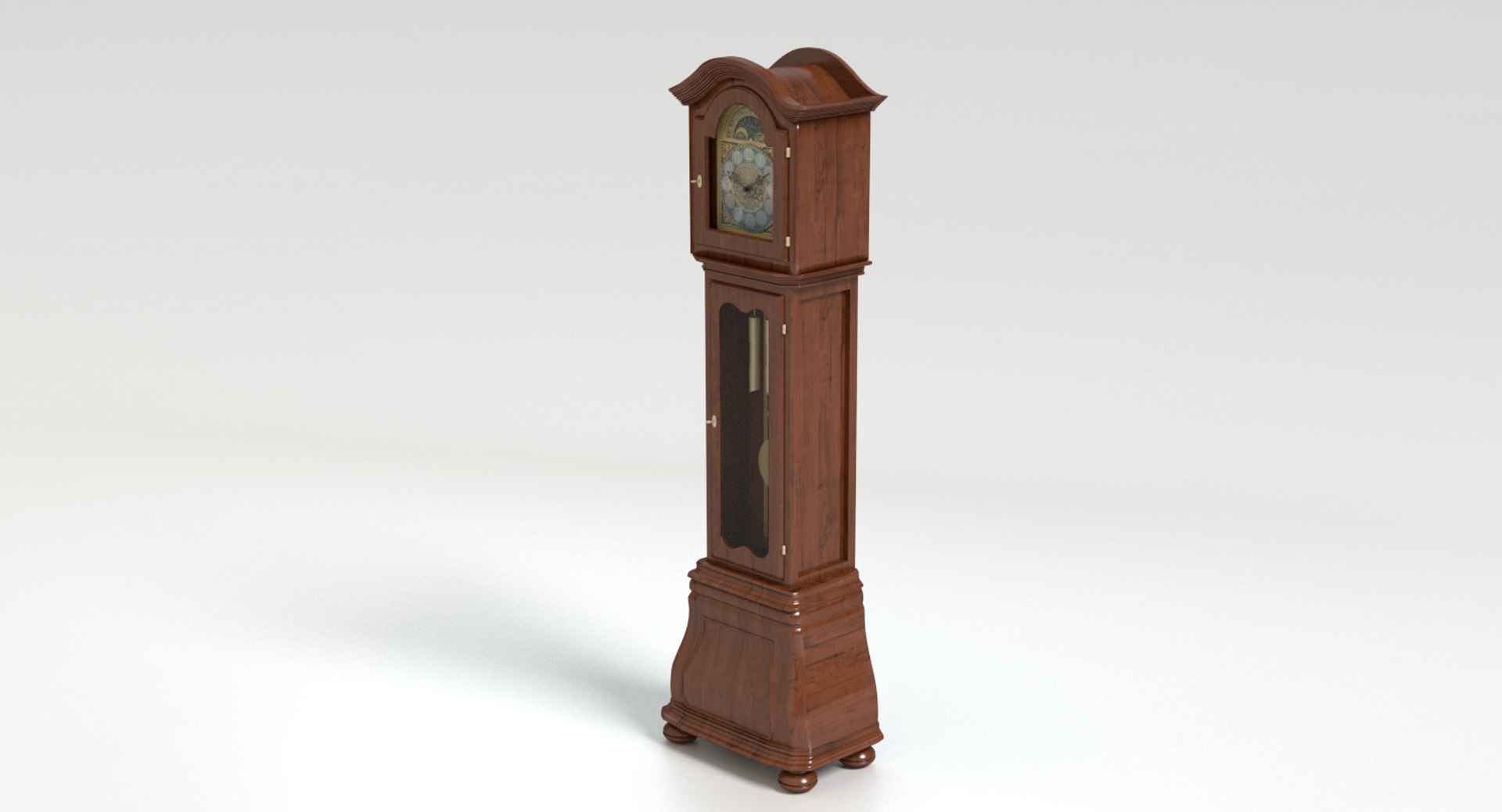 3d Grandfather Clock Model