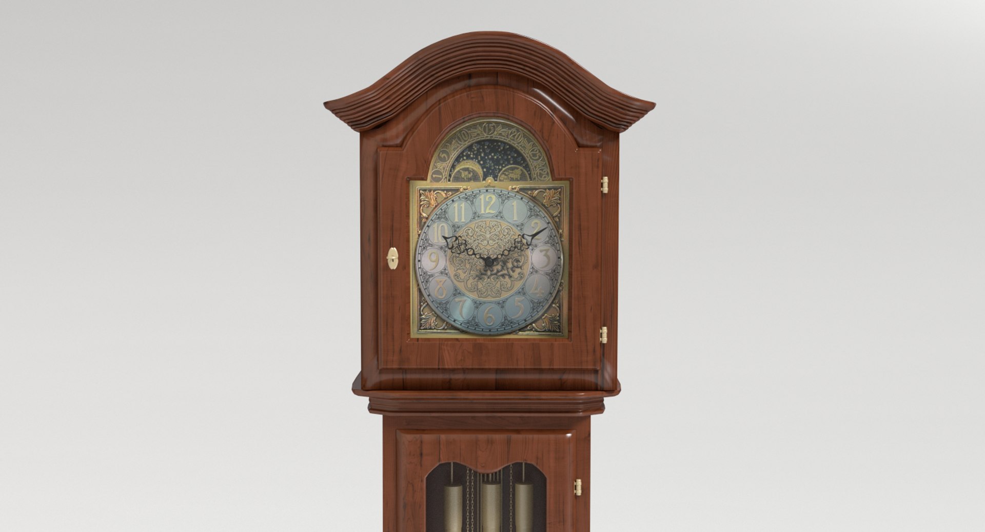 3d Grandfather Clock Model