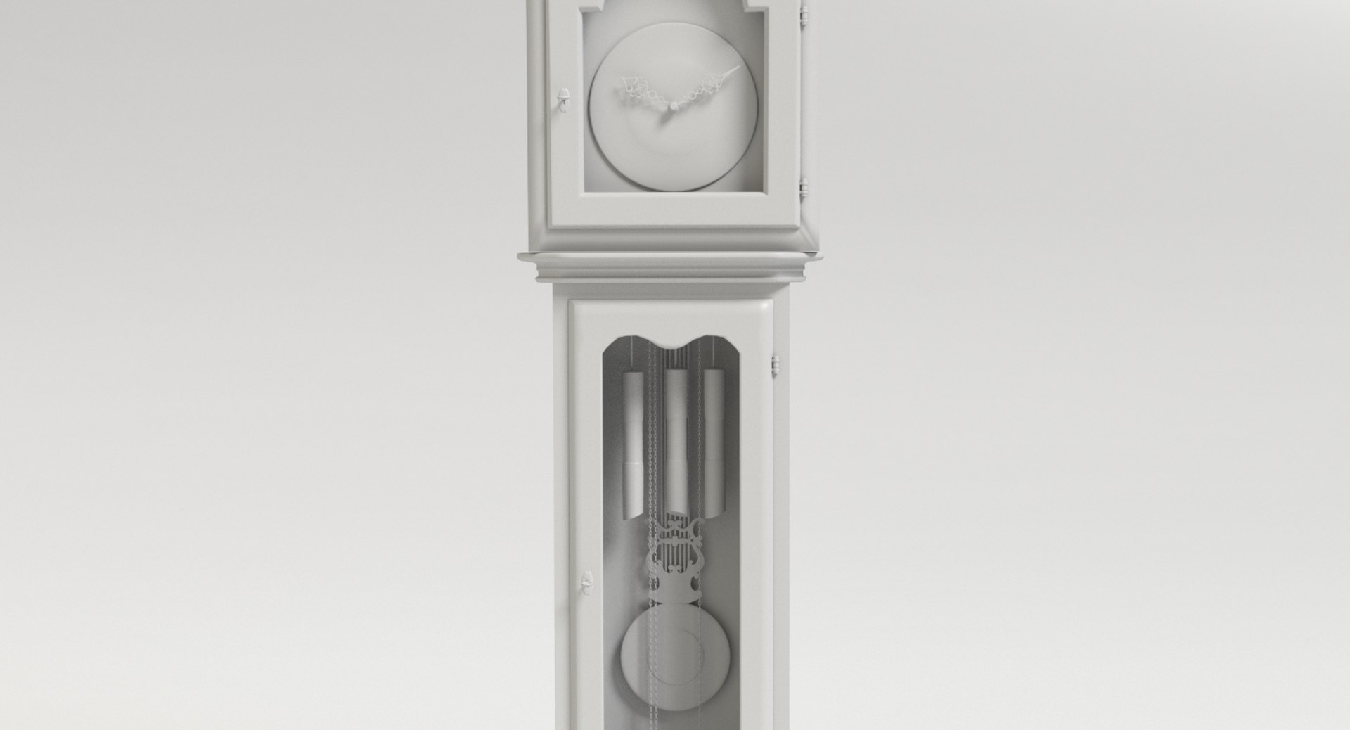 3d Grandfather Clock Model