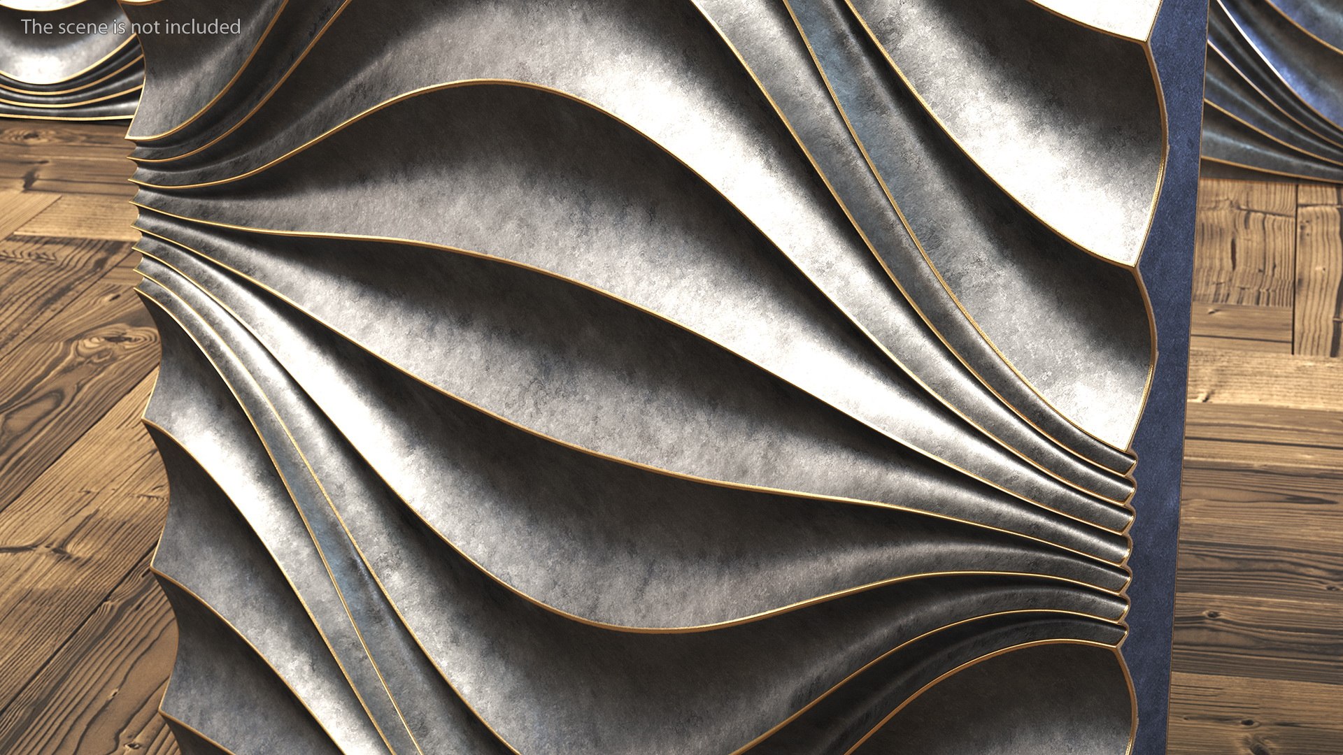 3D Wall Panel Circular Wave Metal 3D Model - TurboSquid 1907953