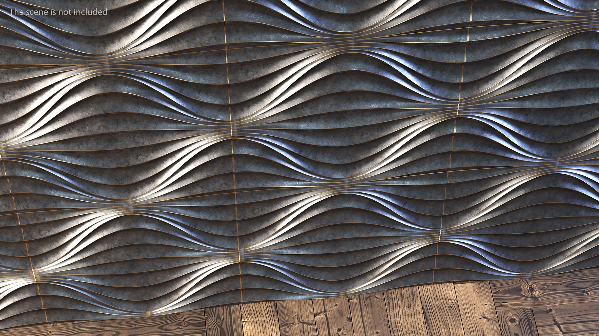 3D Wall Panel Circular Wave Metal 3D Model - TurboSquid 1907953