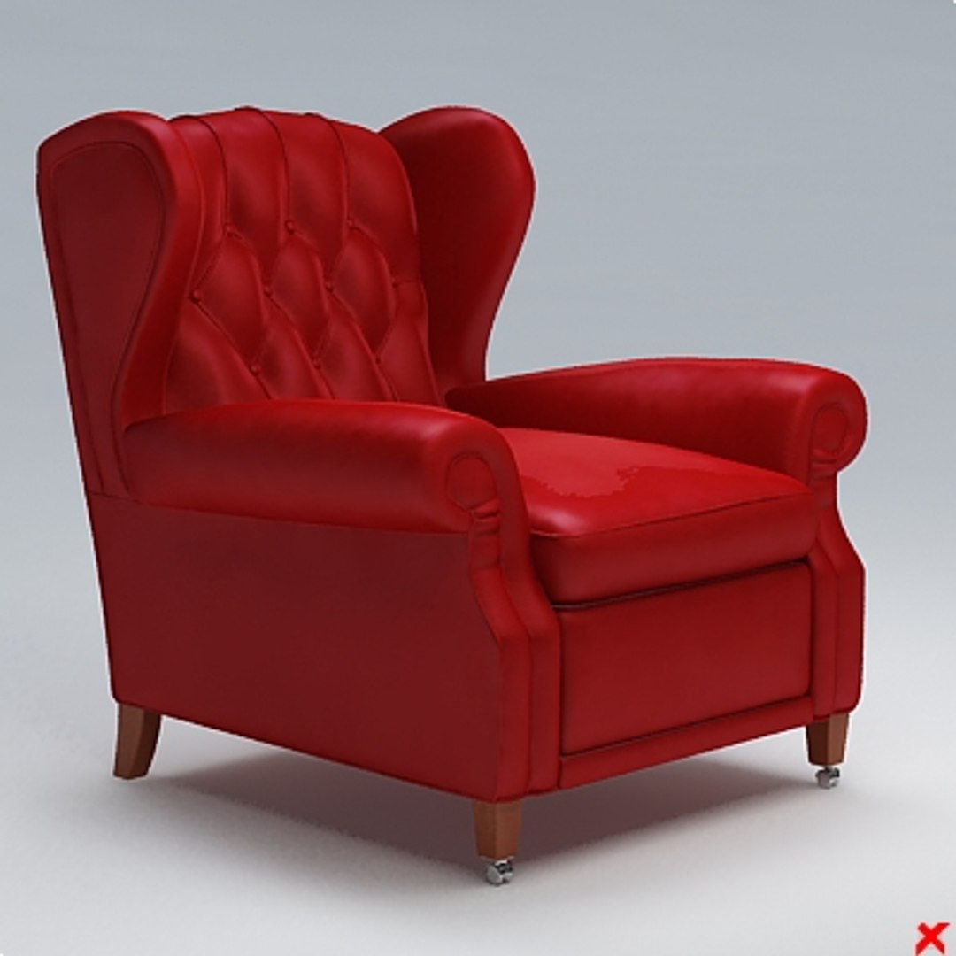 3d chair lounge