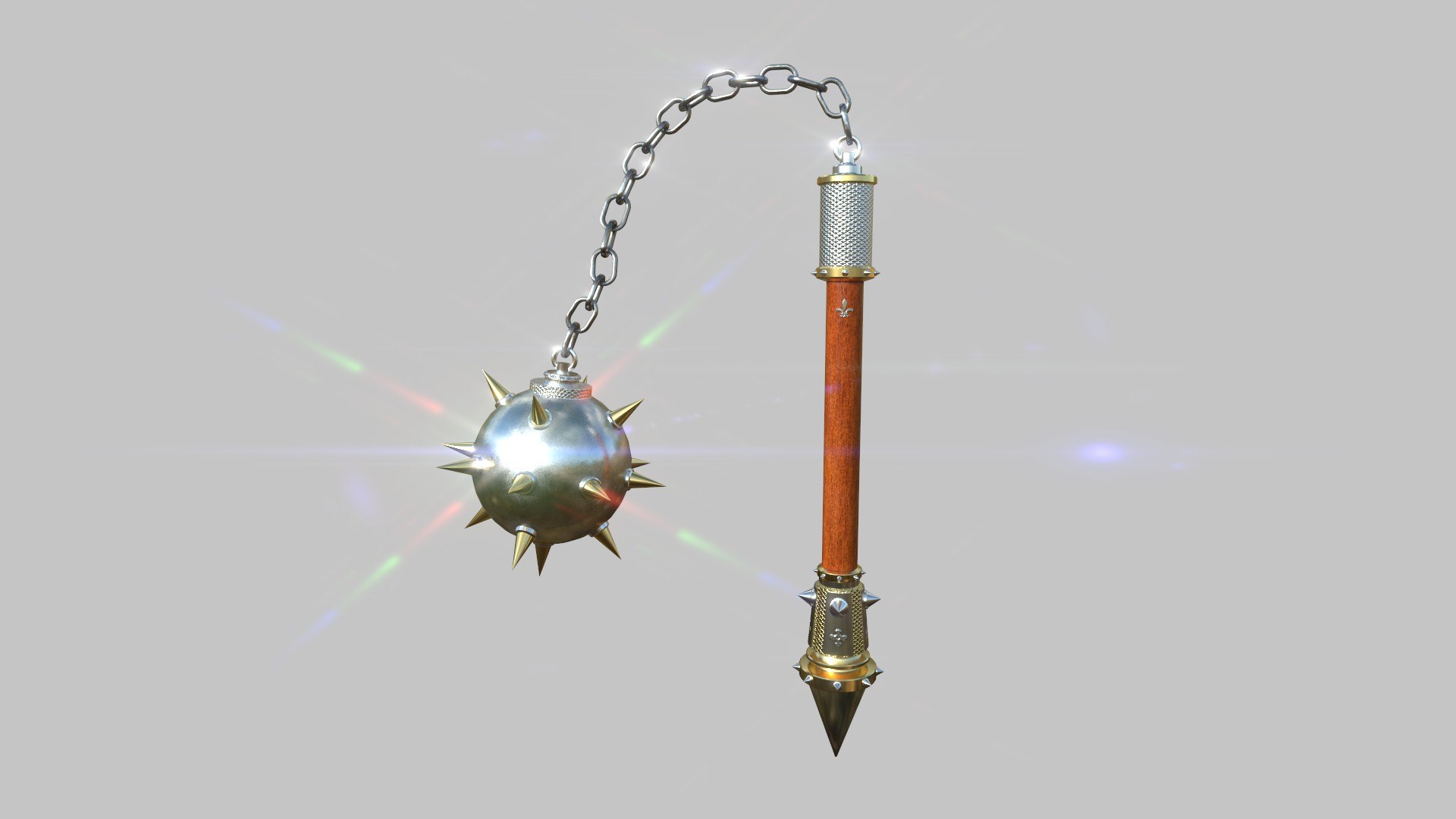 10 Medieval Flail Collection - Character Fantasy Weaponry 3D model ...