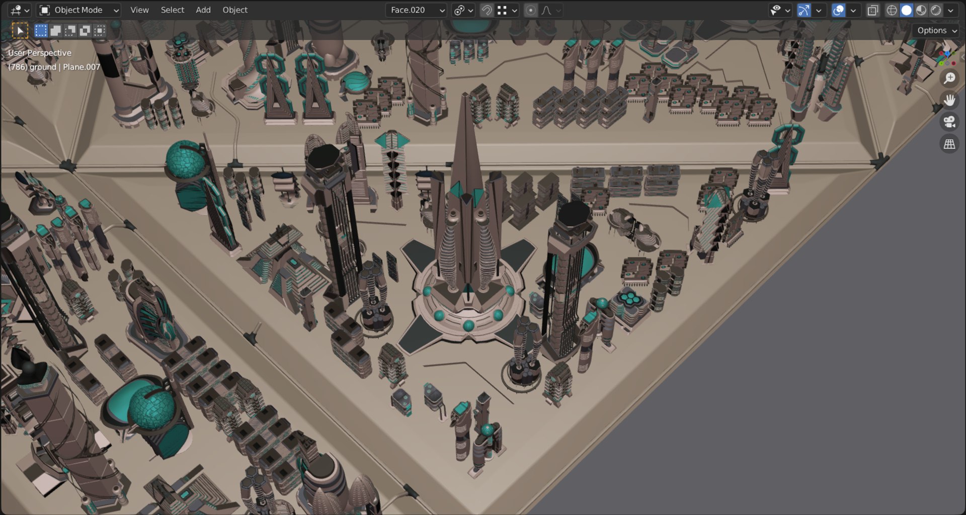 3D 35 Futuristic LowPoly Buildings VOL.9 Model - TurboSquid 1988094