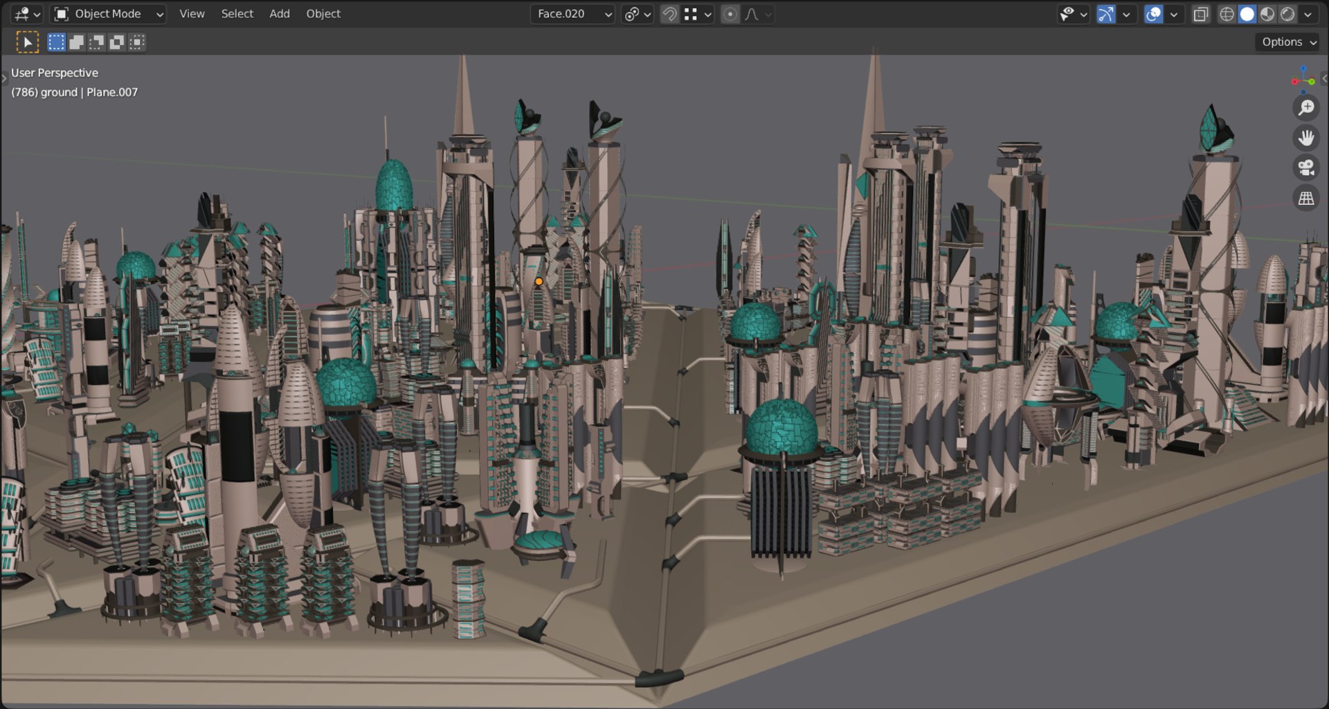 3D 35 Futuristic LowPoly Buildings VOL.9 Model - TurboSquid 1988094