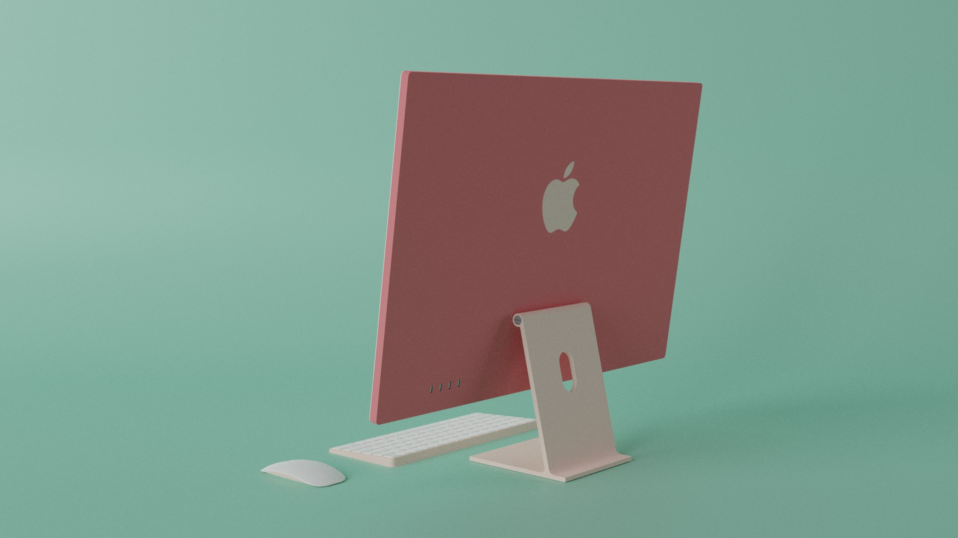 IMac 24-inch 2021 Pink 3D model - TurboSquid 1937955