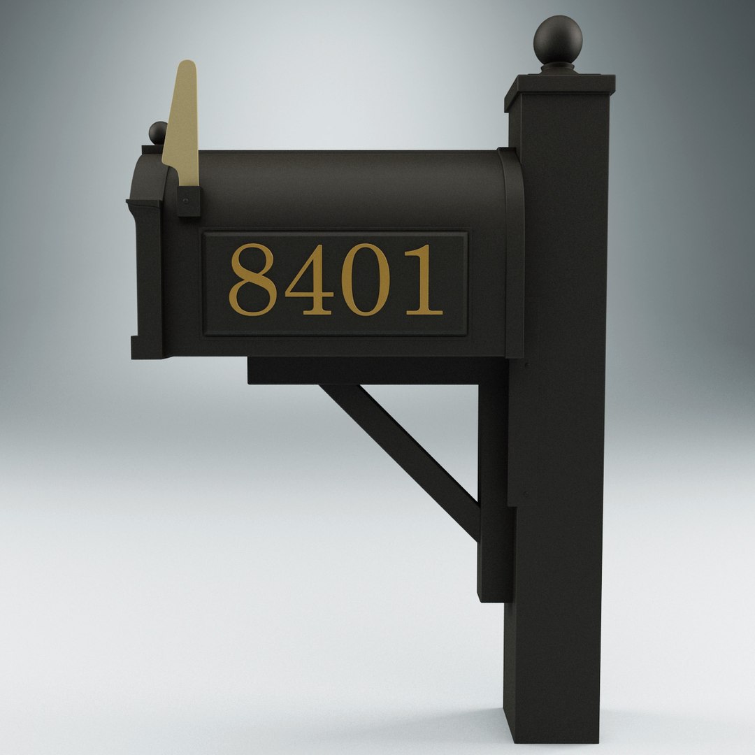 mailbox modelled 3d model