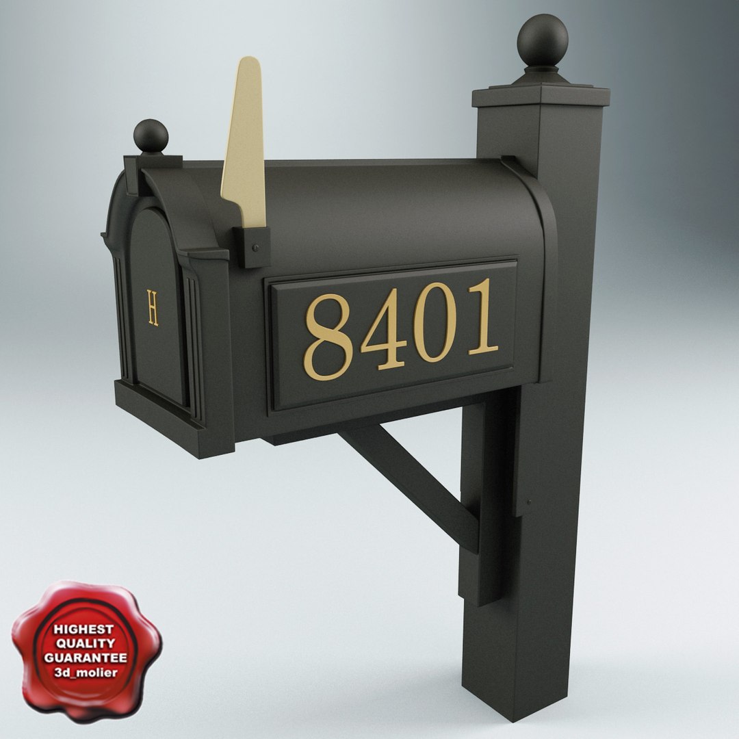 mailbox modelled 3d model