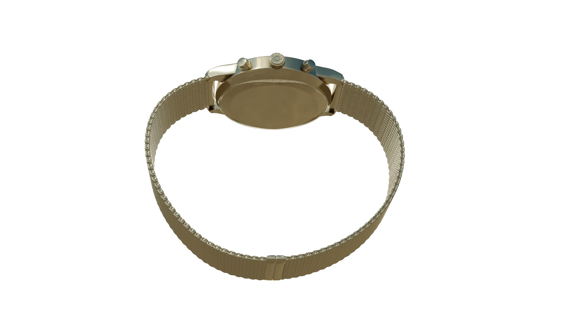 3D Gold Watch Model - TurboSquid 2004857