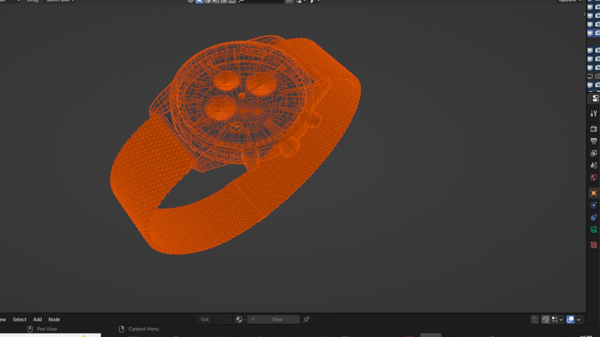 3D Gold Watch Model - TurboSquid 2004857