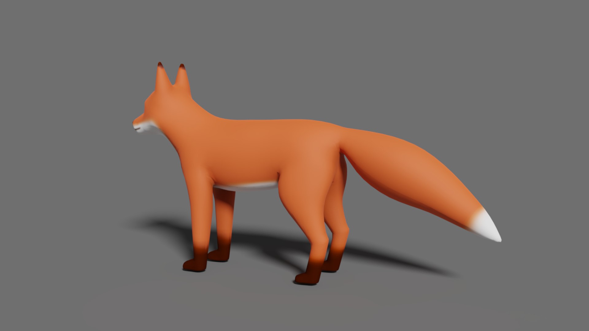 Fox Cartoon 3D Model - TurboSquid 1397619