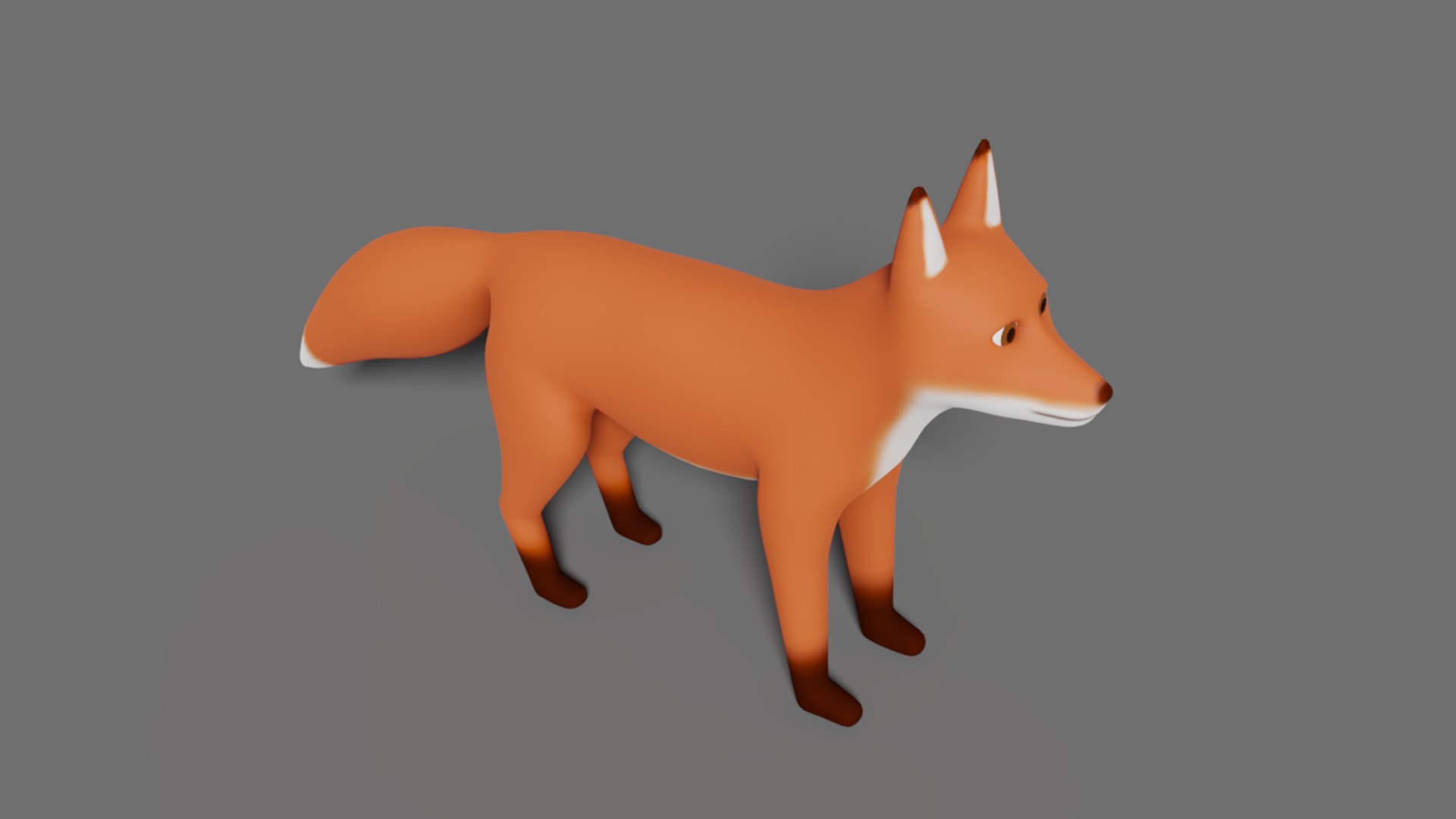 Fox Cartoon 3D Model - TurboSquid 1397619