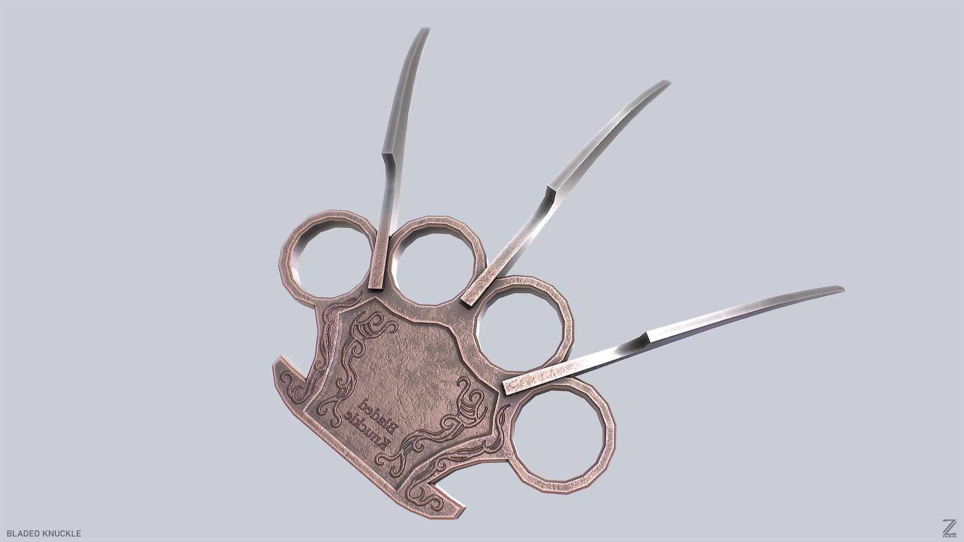 3D Model Bladed Knuckle - TurboSquid 2221466