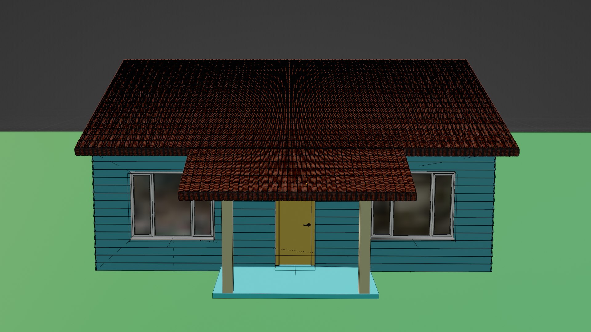 Simple House 1 3D - TurboSquid 2129661