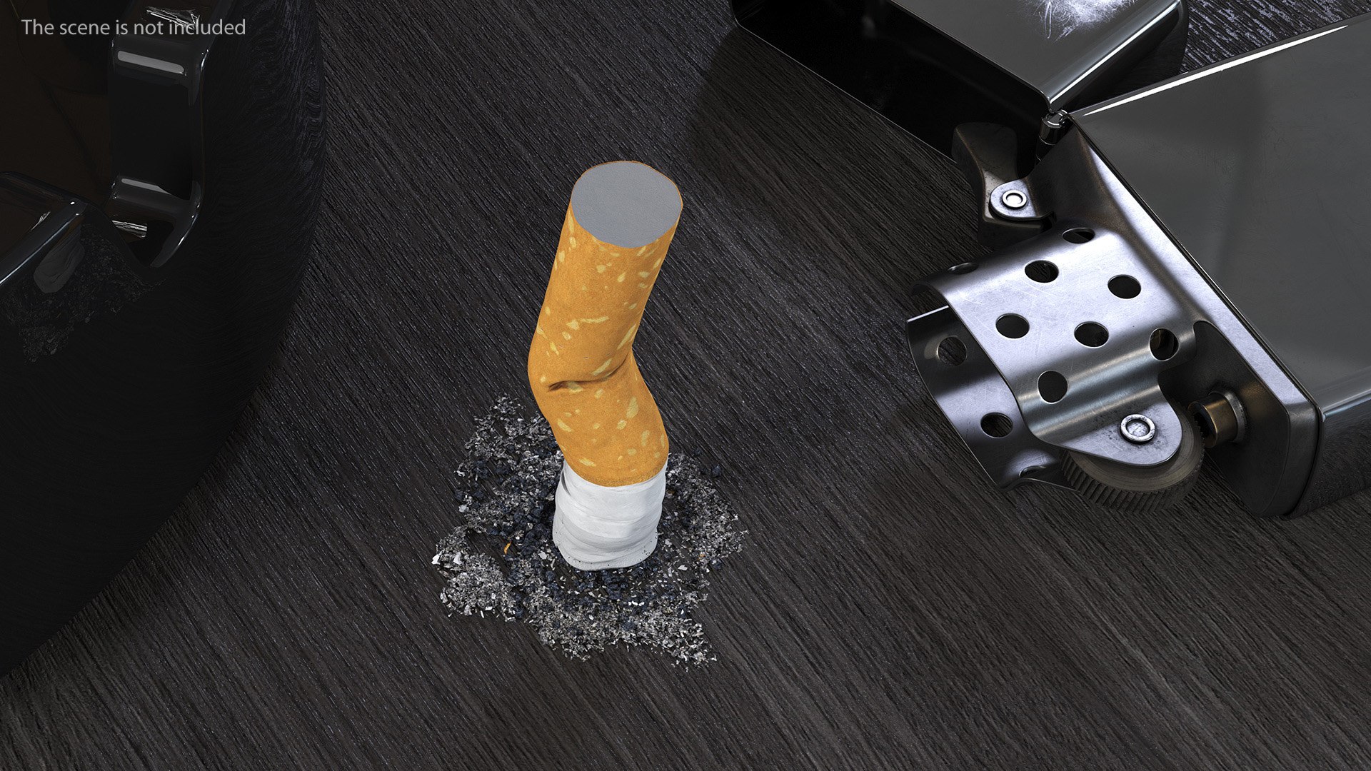 Extinguished Cigarette Butt Model - TurboSquid 2222015