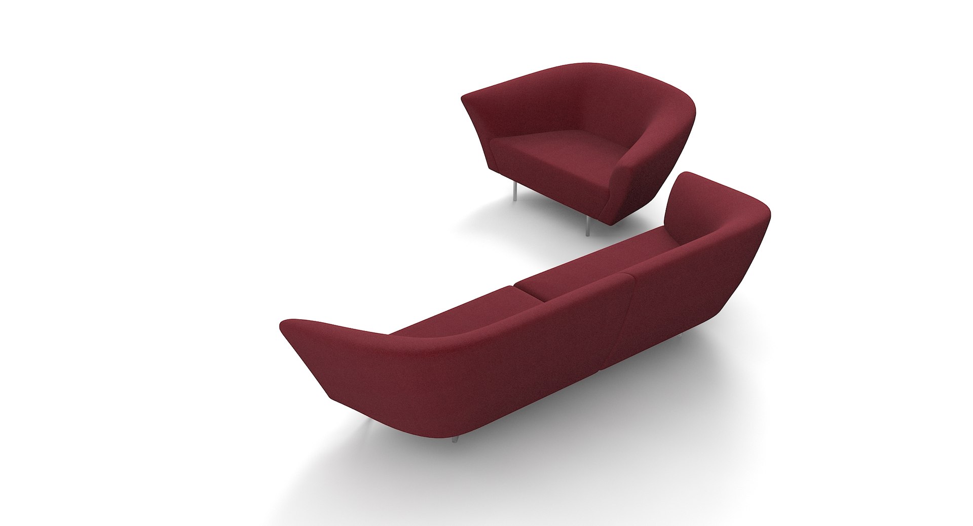 3d Arper Loop Modern Sofa