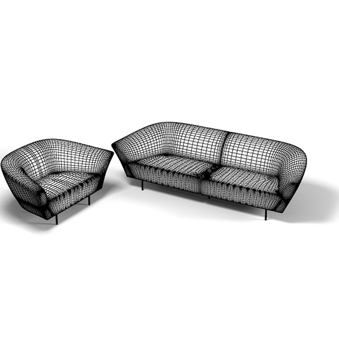 3d Arper Loop Modern Sofa