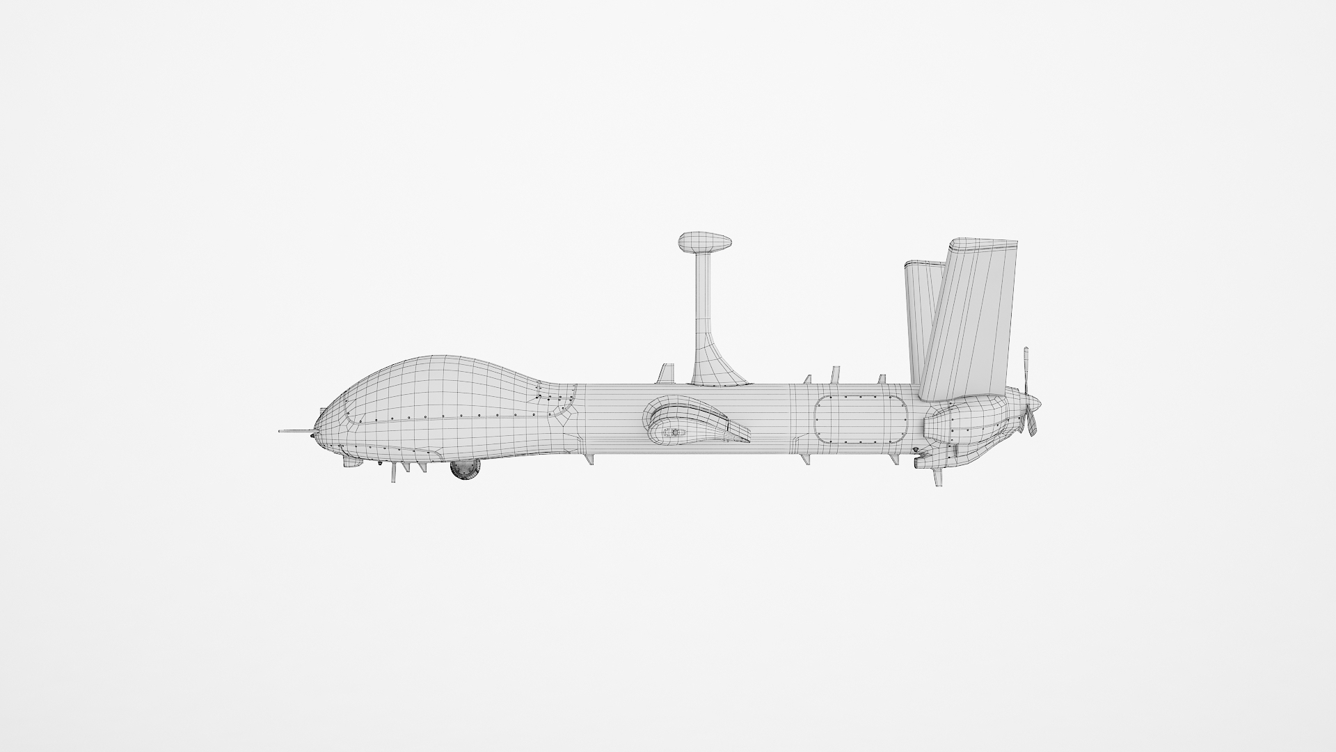 UAV Hermes 900 01 3D Model - TurboSquid 2065533