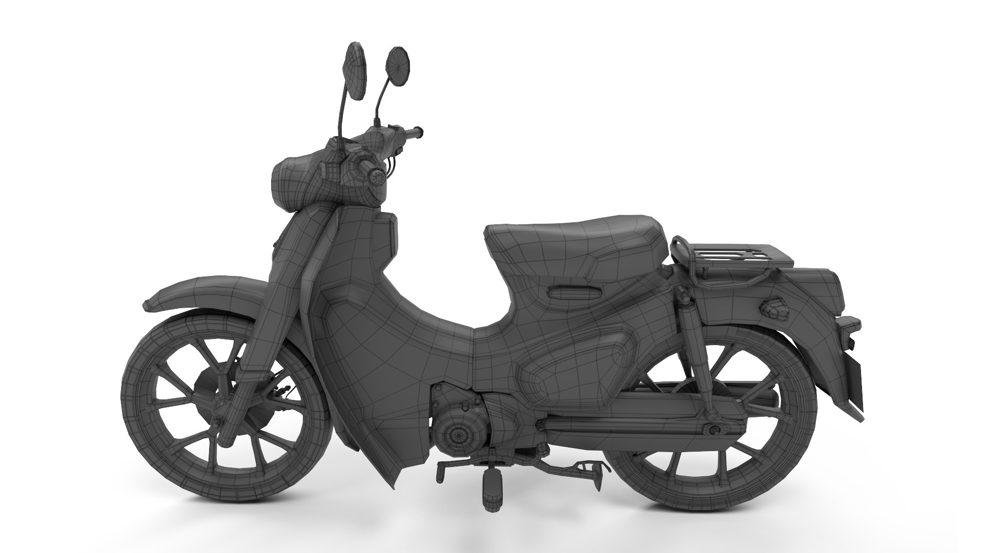 Honda Super Cub C125 Model - TurboSquid 2123153