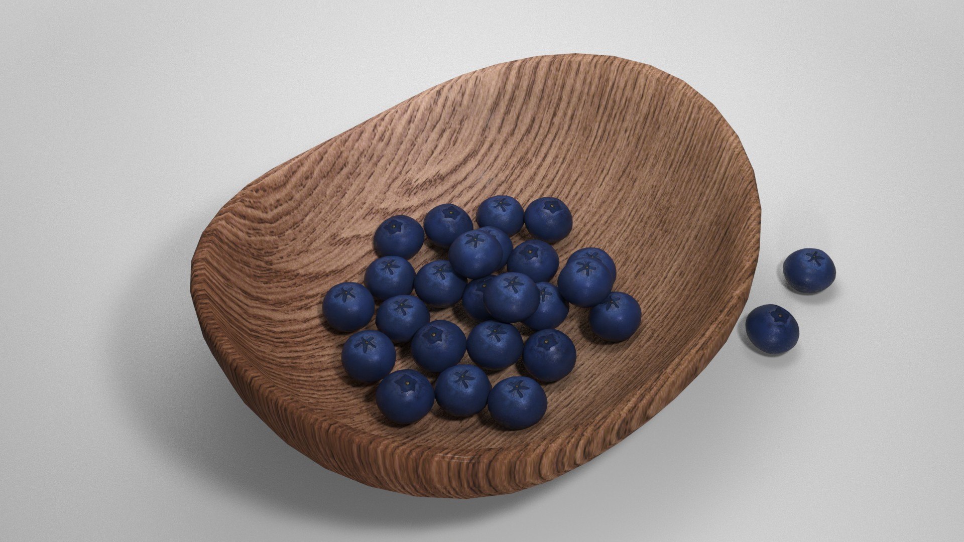 Blueberries 3D Model - TurboSquid 1857155