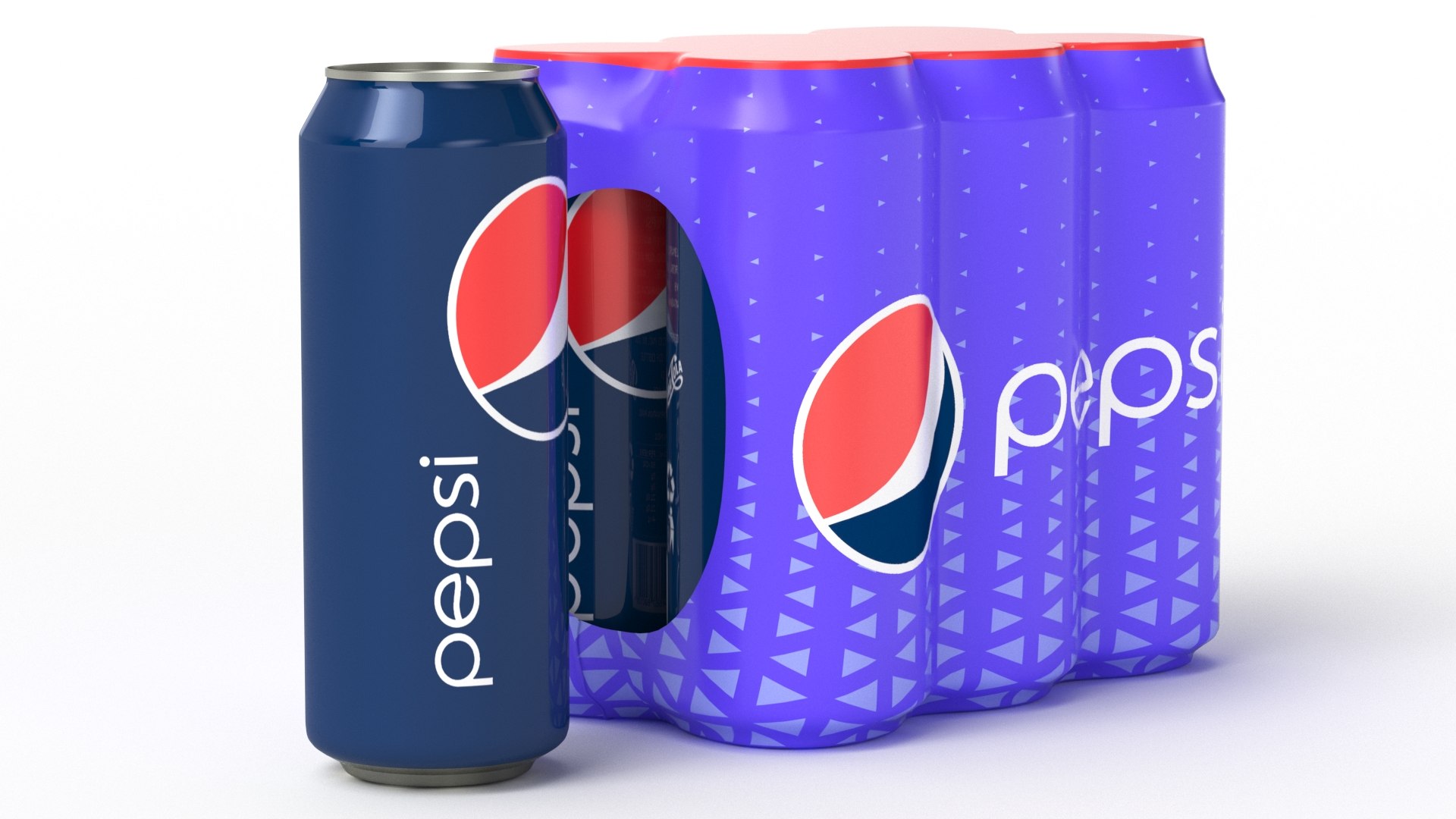 3D Pack Cans Shrinkwrapped Packaging - TurboSquid 1619106