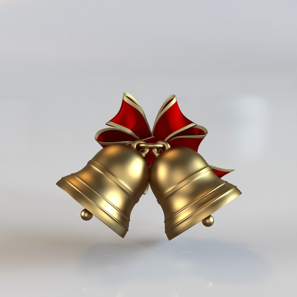 3d christmas bells model