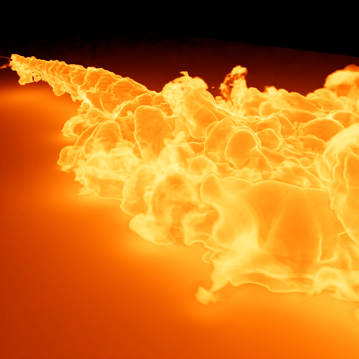 modèle 3D de Générateur de feu volumétrique animé VDB pour Blender ...