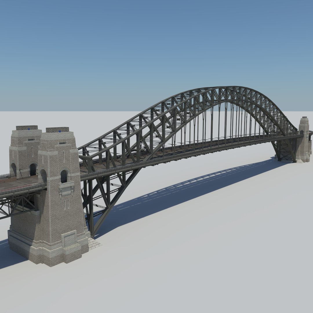 sydney harbour bridge 3d model