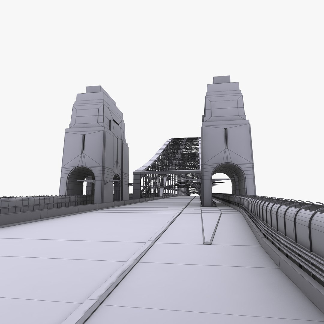 sydney harbour bridge 3d model