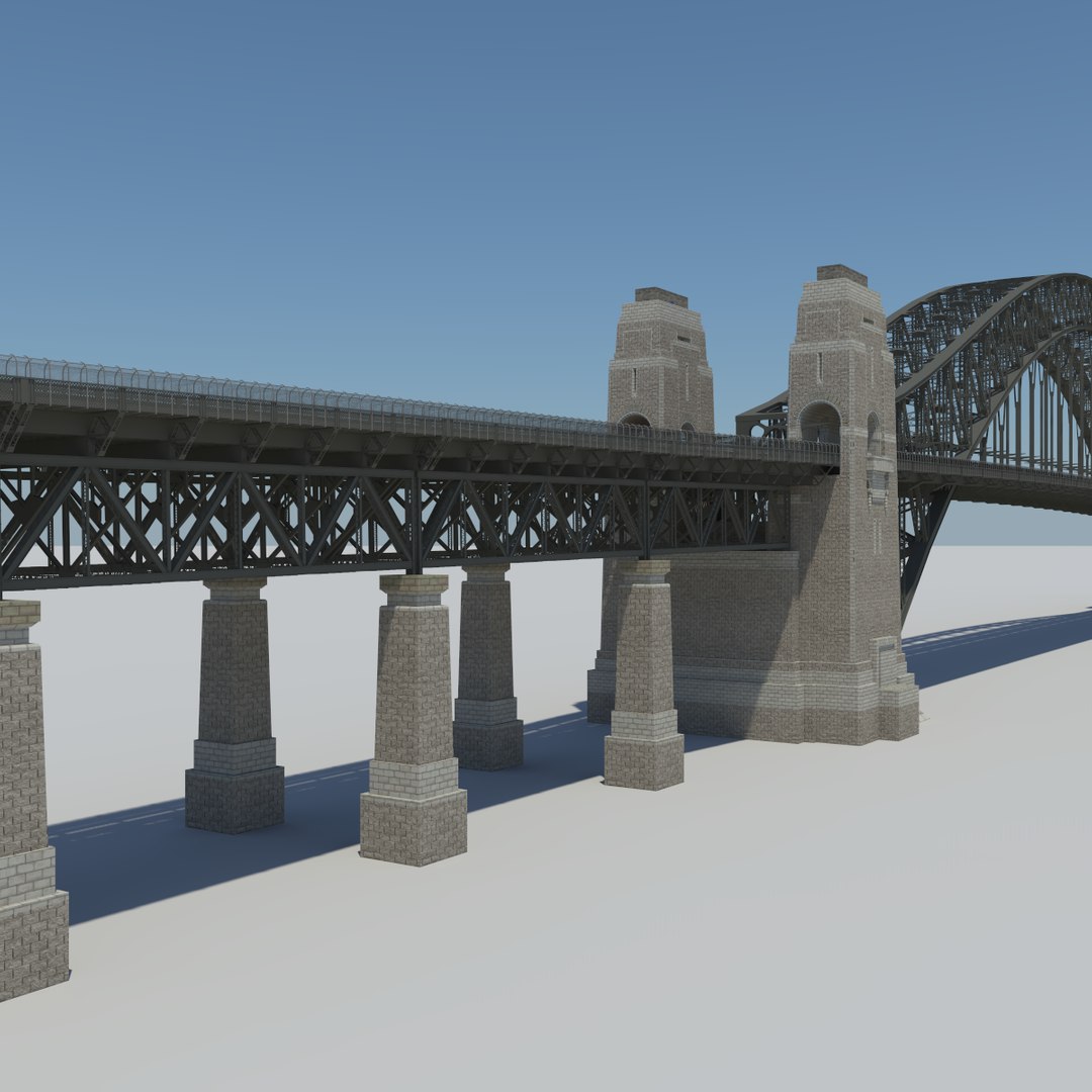 sydney harbour bridge 3d model