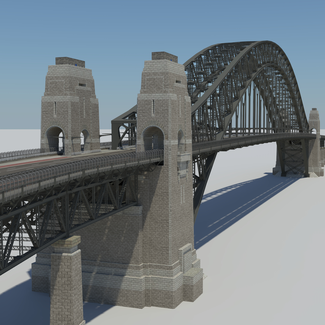 sydney harbour bridge 3d model