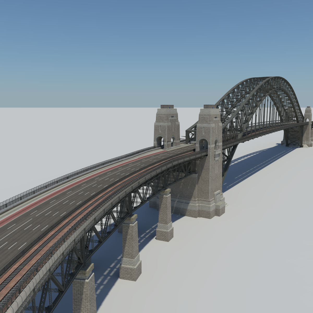 sydney harbour bridge 3d model