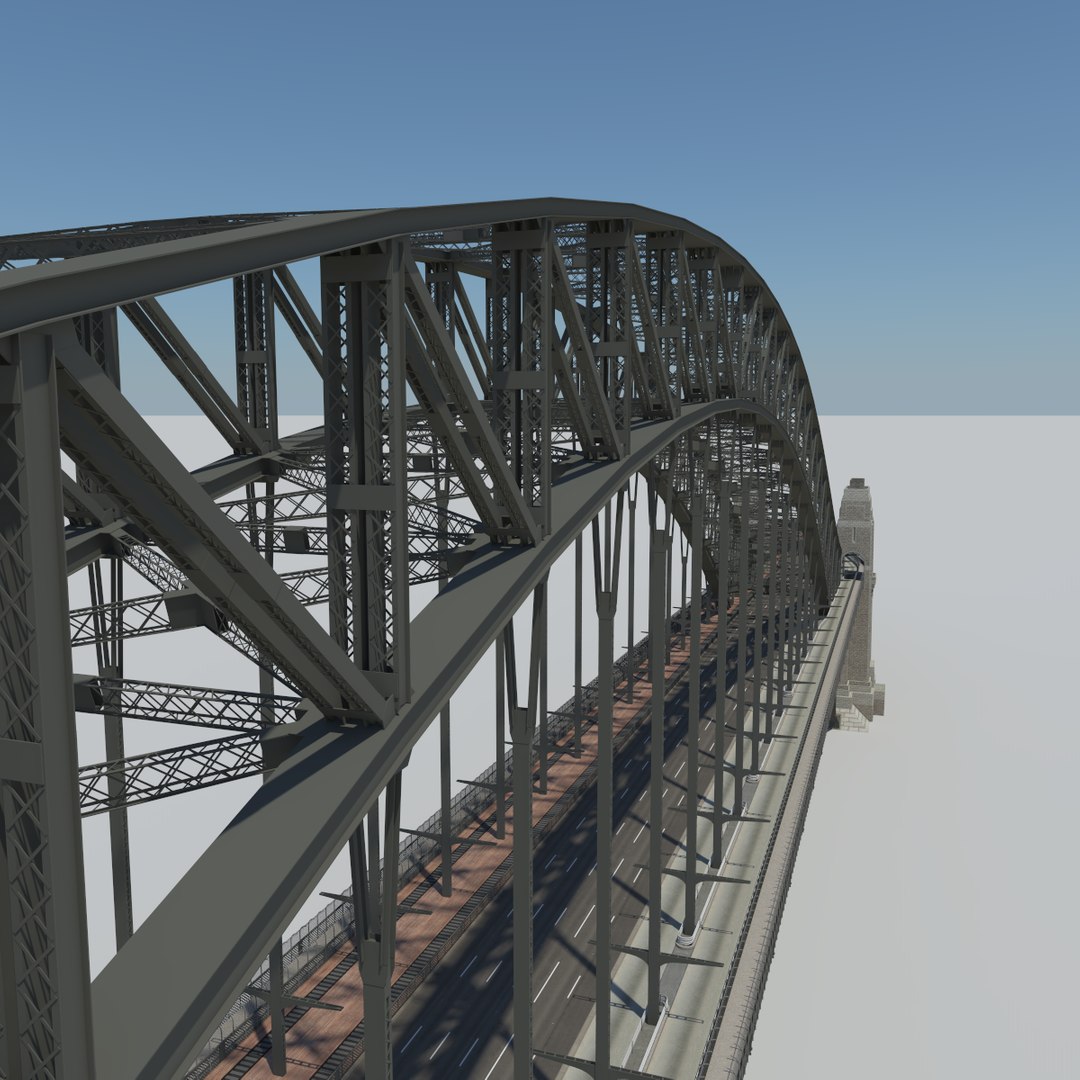 sydney harbour bridge 3d model