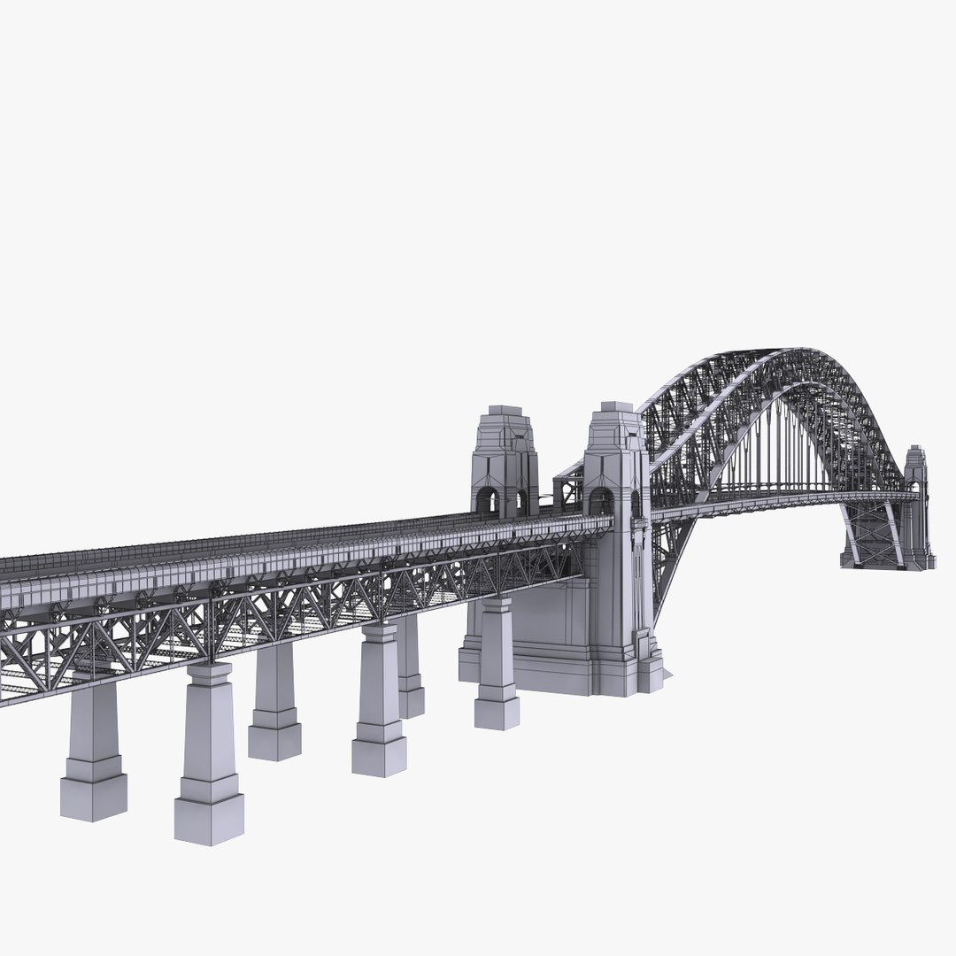 sydney harbour bridge 3d model