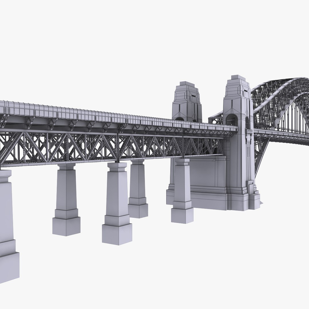 sydney harbour bridge 3d model