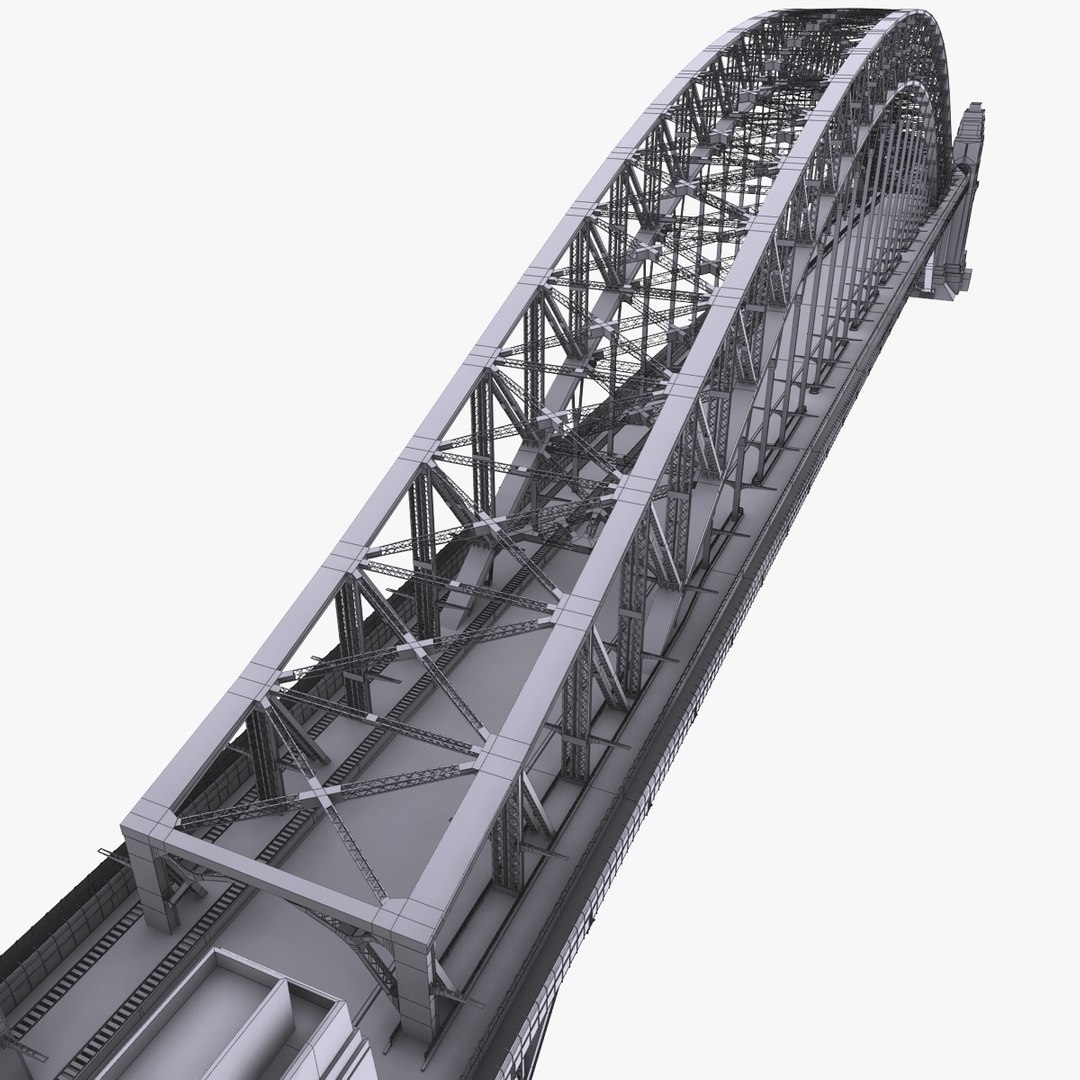 sydney harbour bridge 3d model