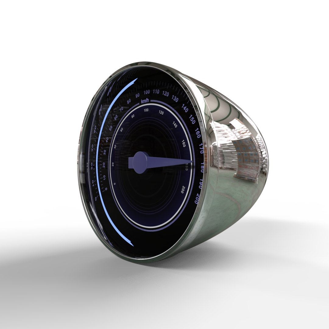 3d Model Of Speedometer Meter