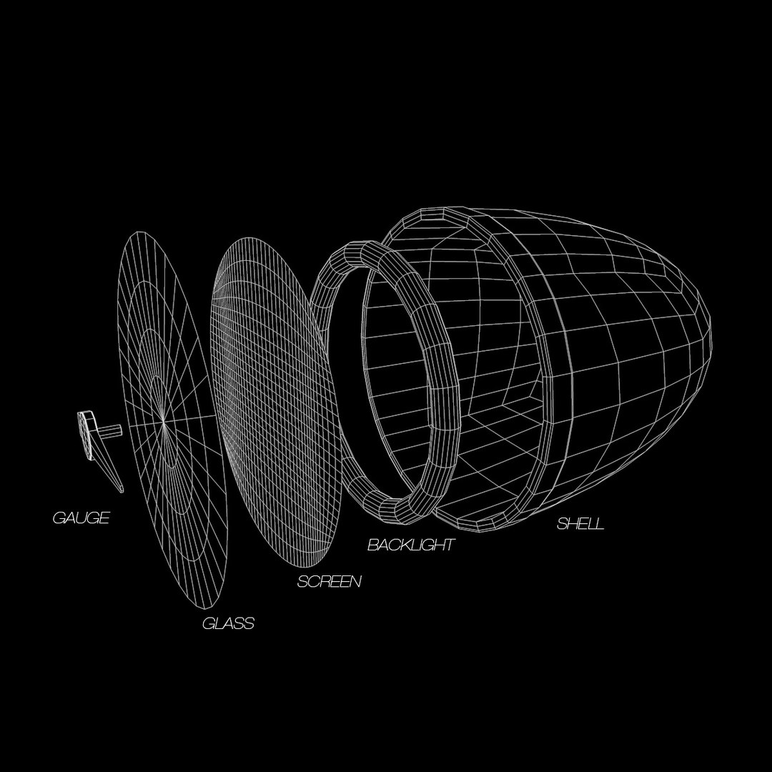 3d Model Of Speedometer Meter