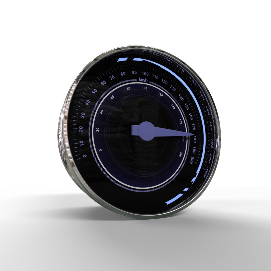 3d Model Of Speedometer Meter