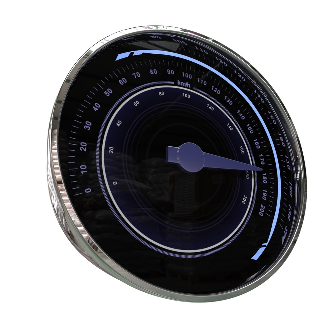 3d Model Of Speedometer Meter