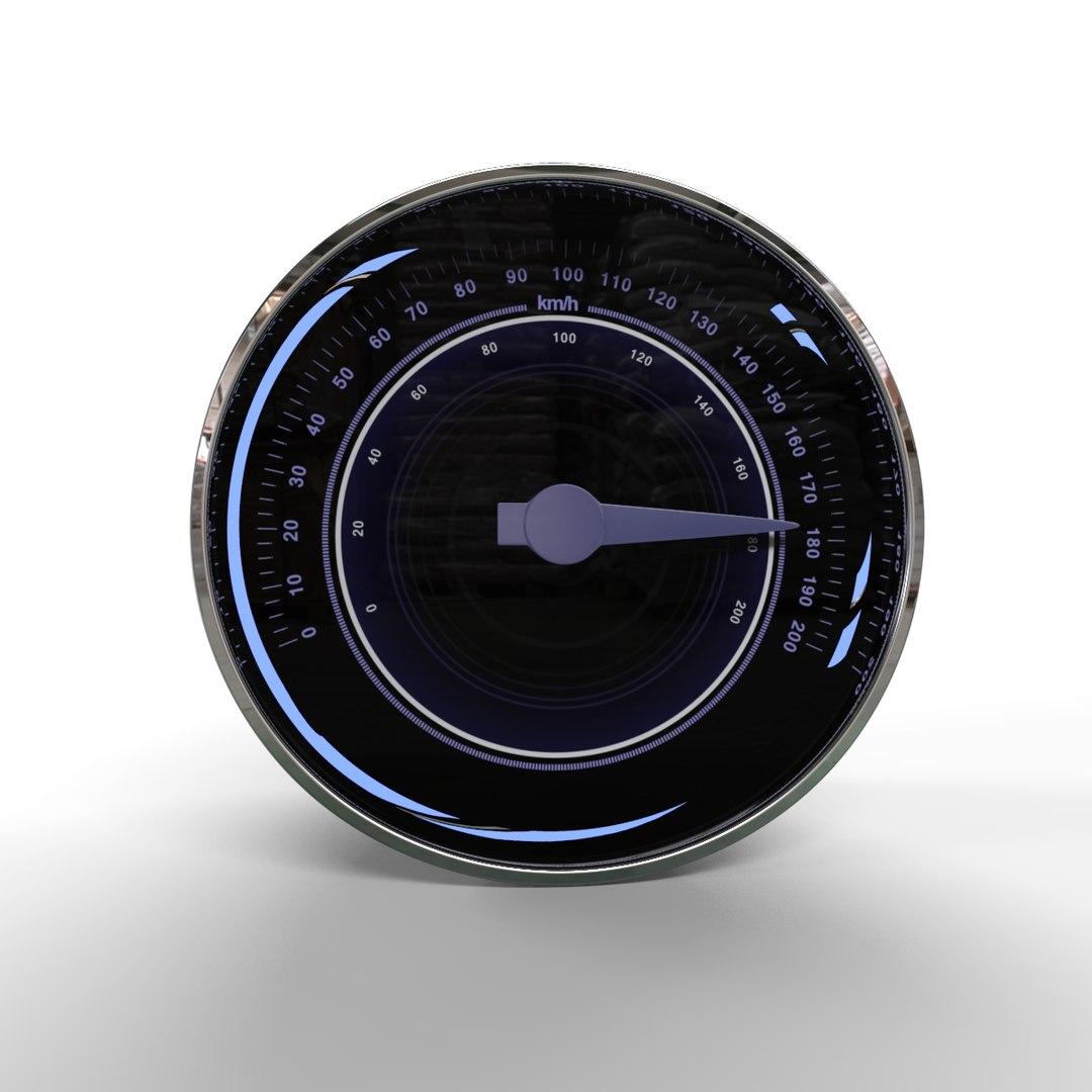 3d Model Of Speedometer Meter