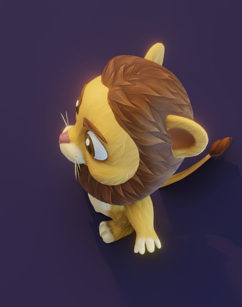 modelo 3d León De Dibujos Animados Animado Modelos de 3D - TurboSquid ...
