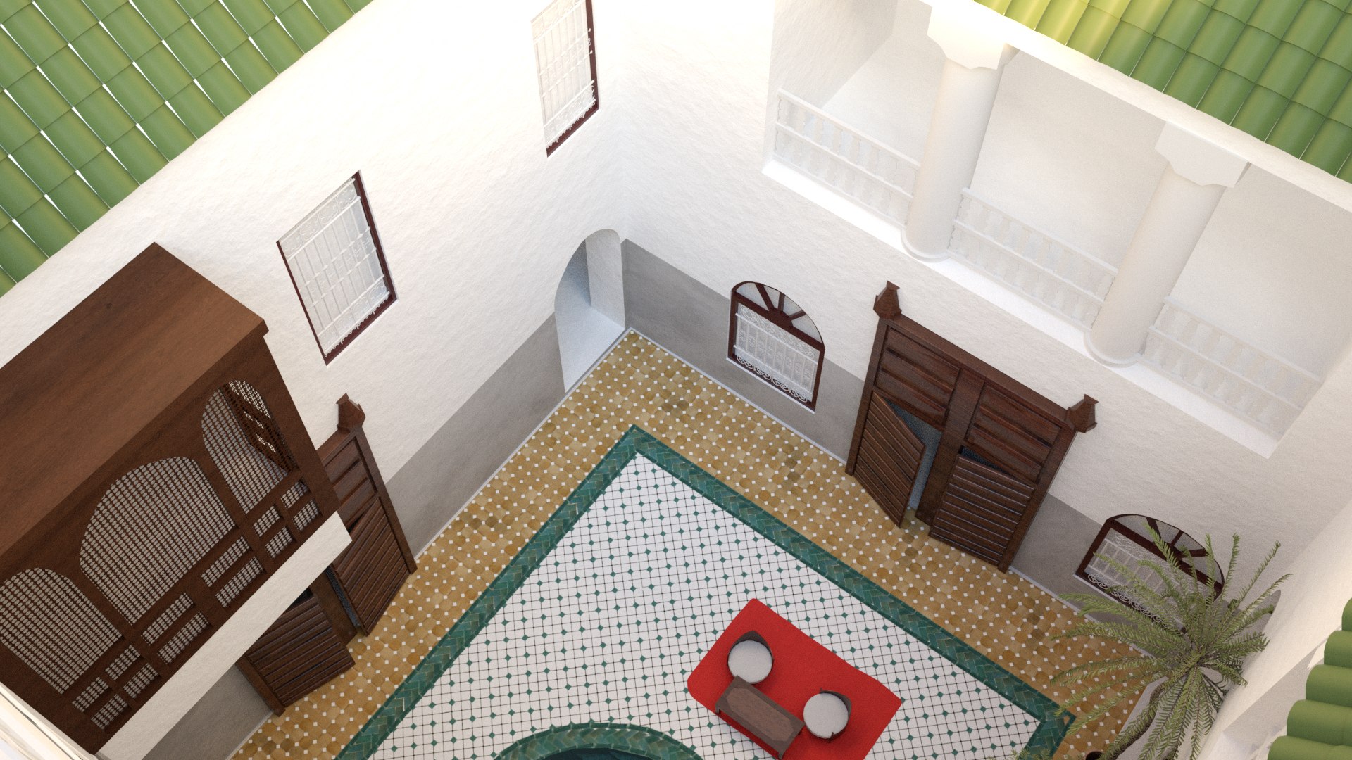 3D Model Traditional Moroccan House Building - TurboSquid 1661854