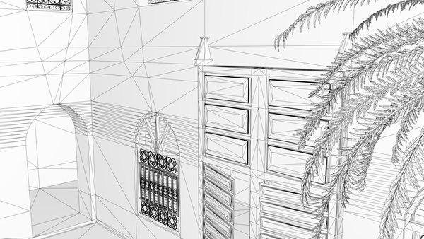 3D model traditional moroccan house building - TurboSquid 1661854