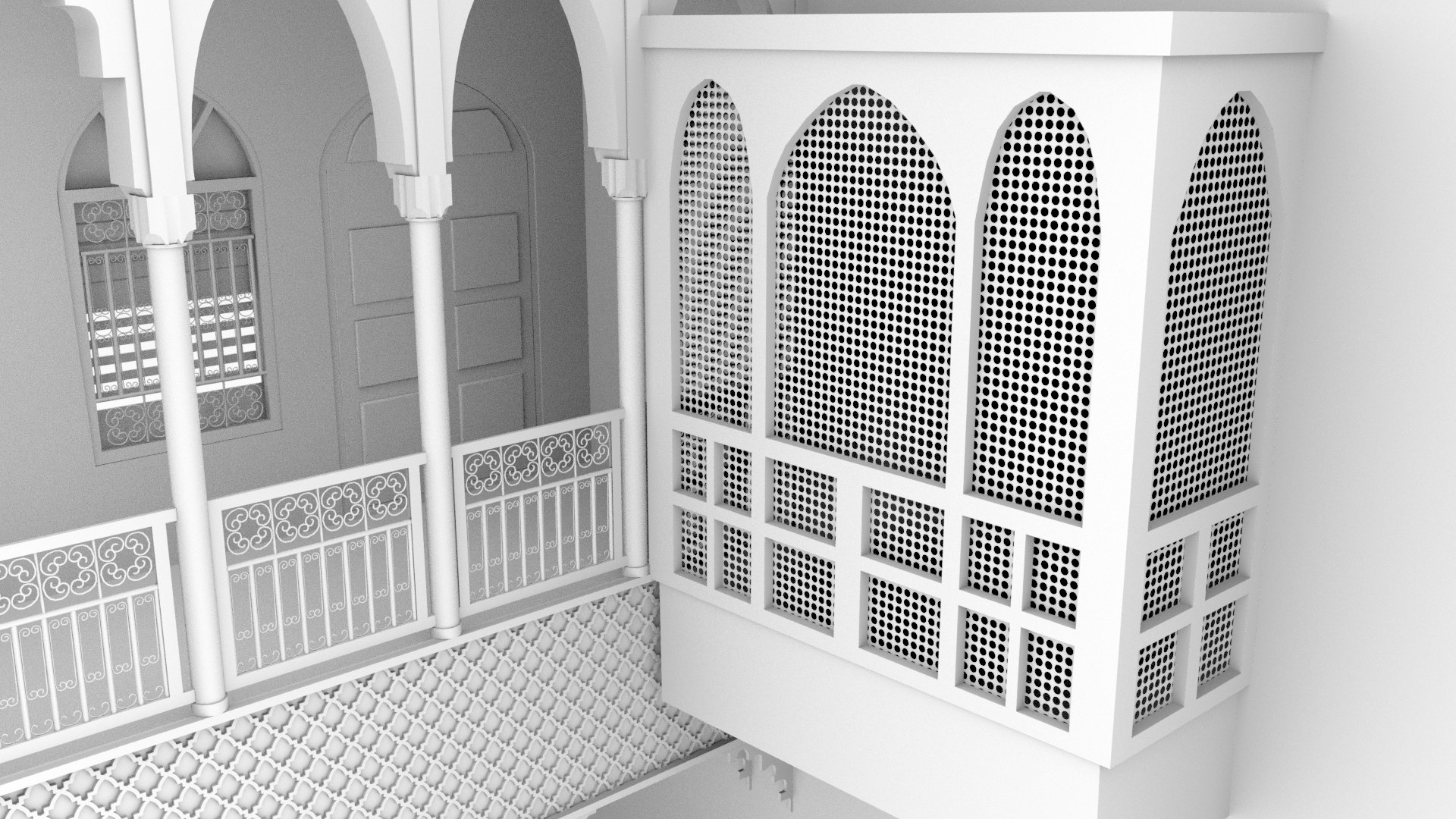 3D Model Traditional Moroccan House Building - TurboSquid 1661854