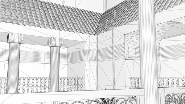 3D model traditional moroccan house building - TurboSquid 1661854